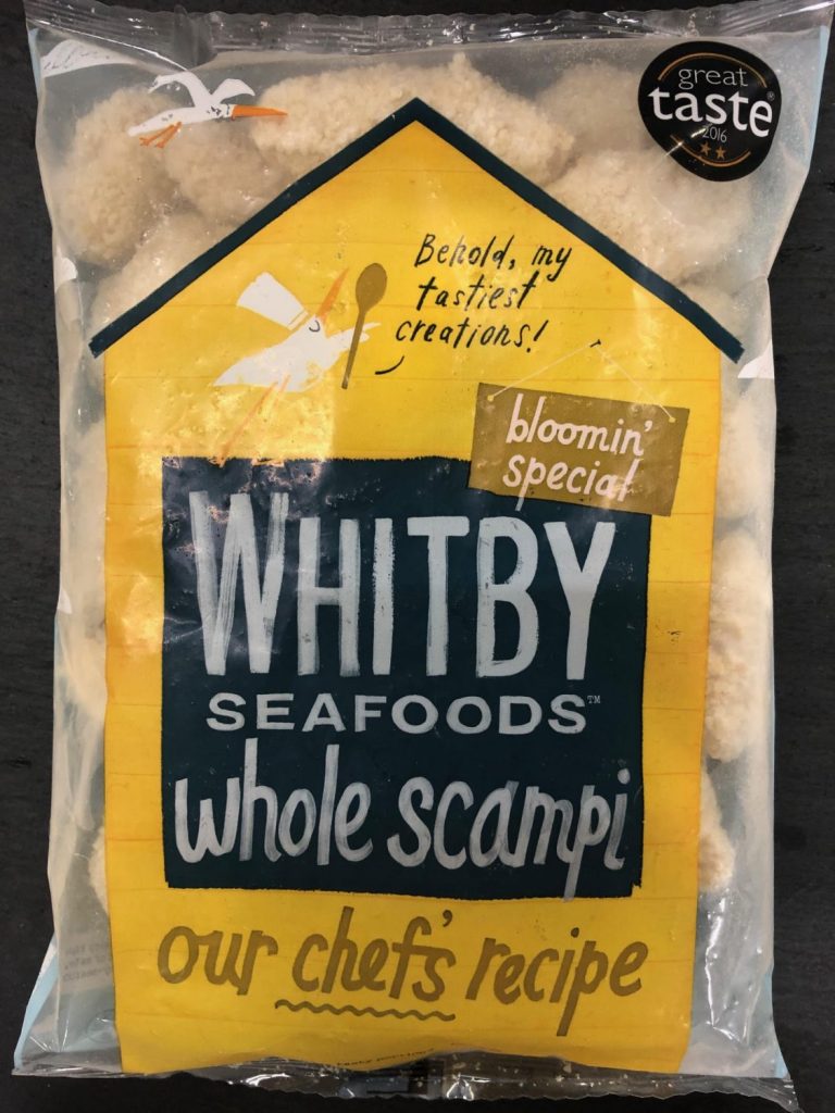 Whitby Finest Whole Tail Breaded Scampi 454g - The Fish Company Ltd